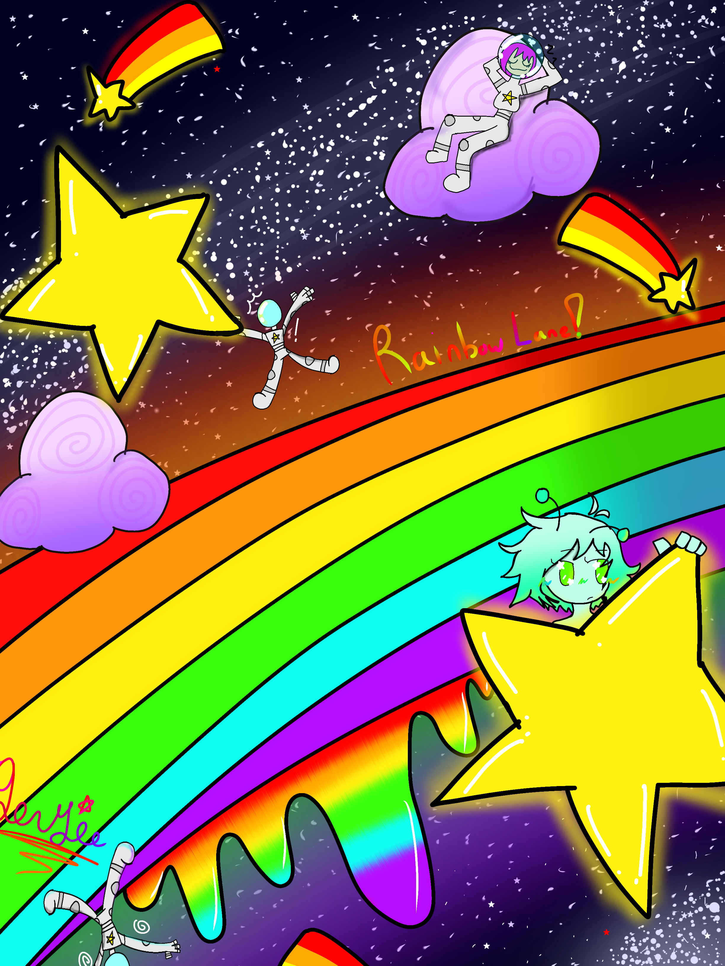 Rainbow Lane - ibisPaint