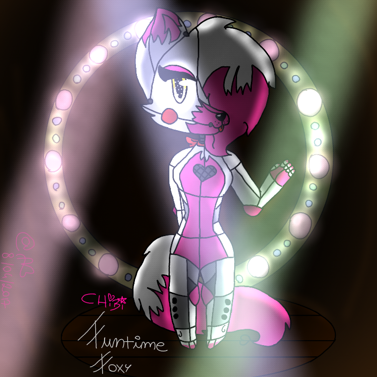 Speedpaint #15- chibi funtime foxy - ibisPaint