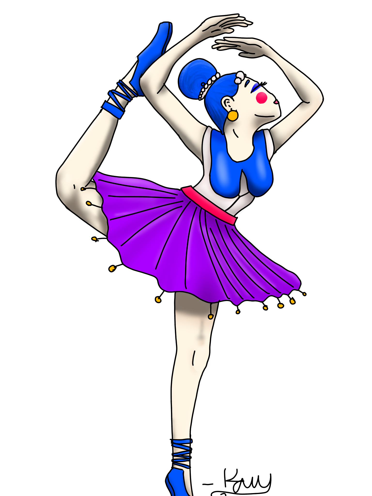 Balora as a human - ibisPaint