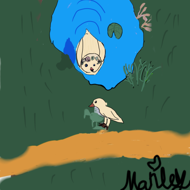 Over drawing (my drawing from school art - ibisPaint