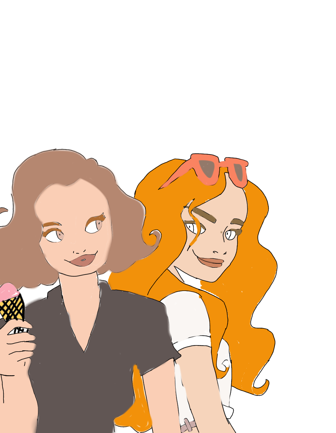 Stranger things,Eleven and Max - ibisPaint