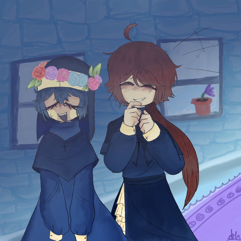 Nun and priest - ibisPaint