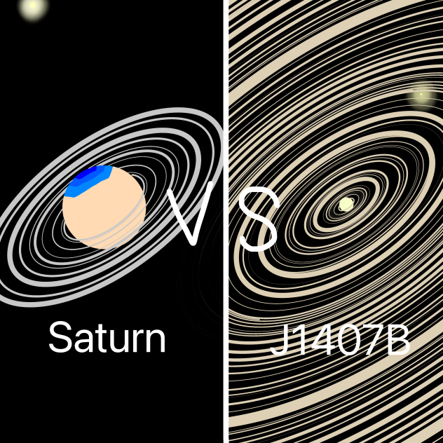 Saturn vs J1407B - ibisPaint