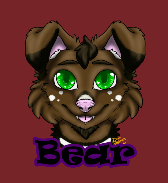 Bear Badge - ibisPaint