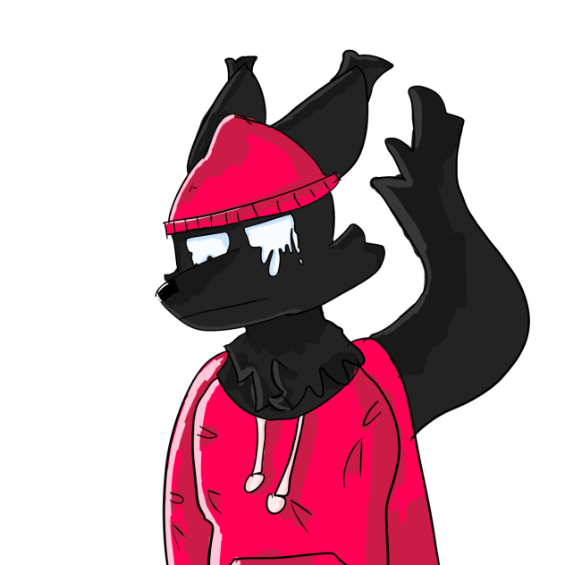 Black dog - ibisPaint