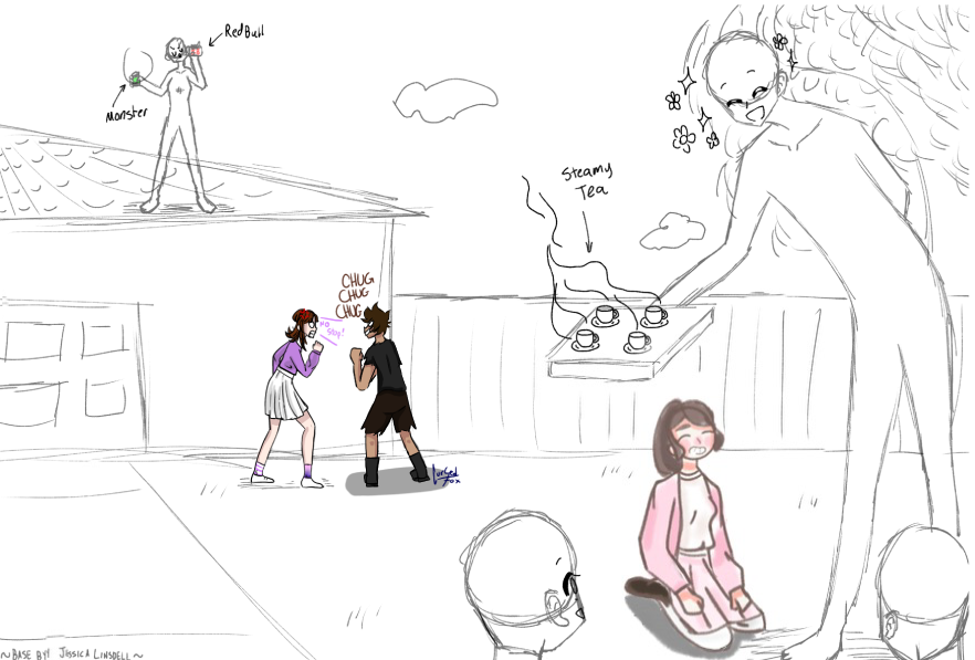 (chaotic) tea party collab! - ibisPaint