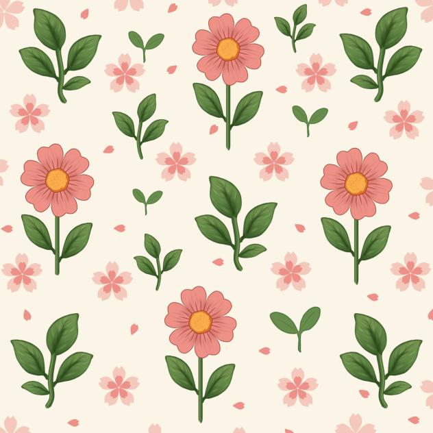 cute flower pattern 2 - ibisPaint