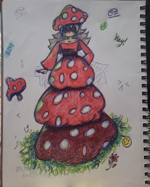 mushroom girl - ibisPaint