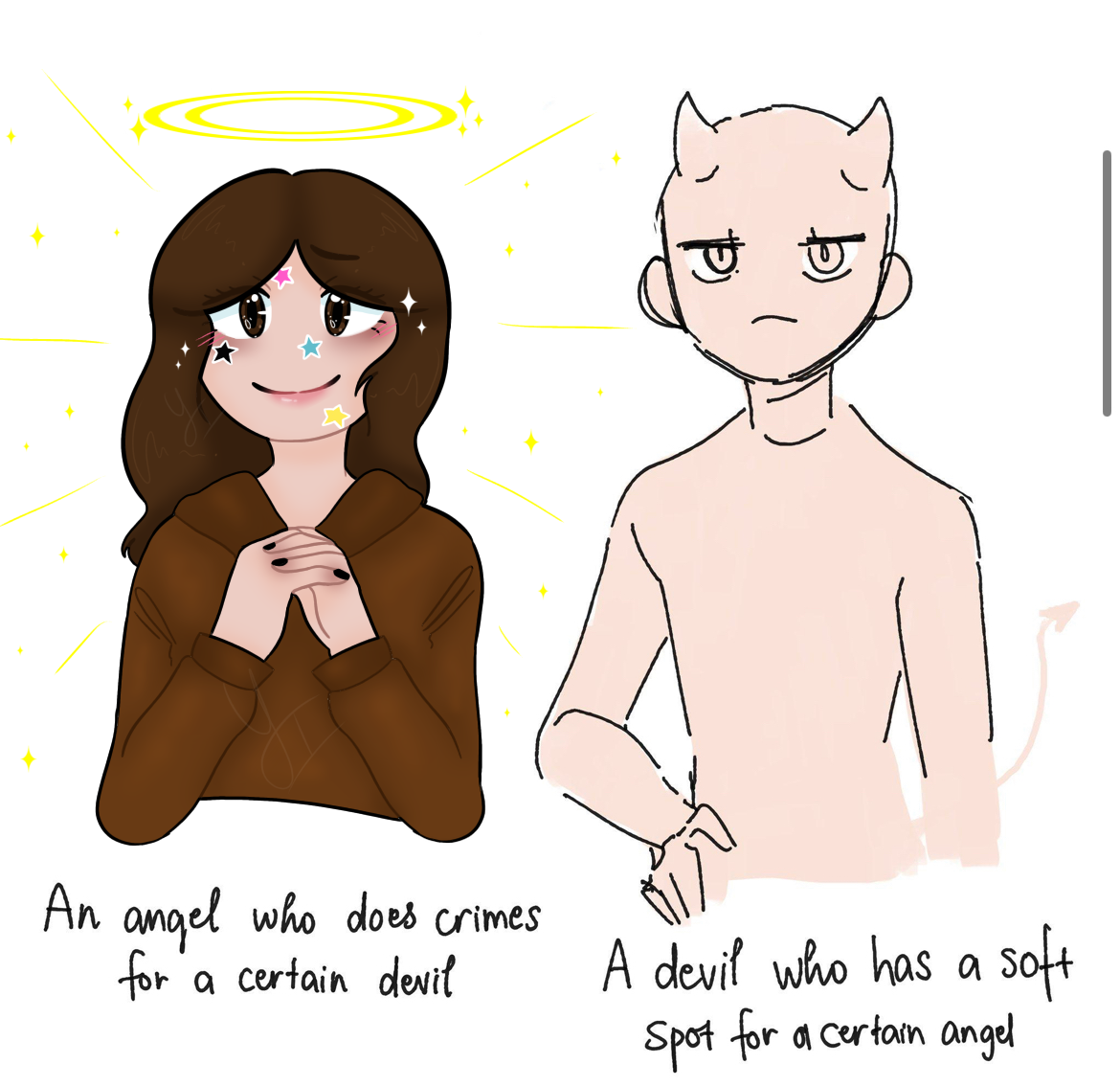 Angel n Devil collab - ibisPaint