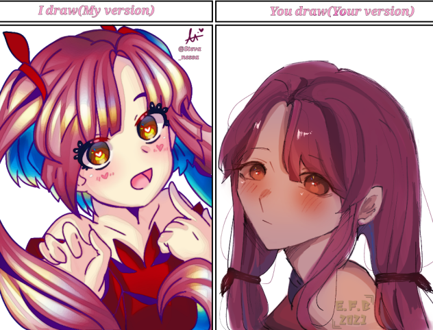 I draw, you draw with Steva nessa - ibisPaint