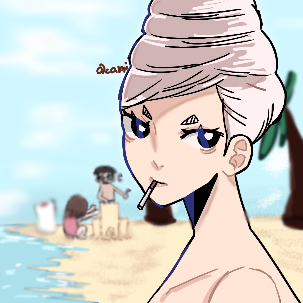 fan art dan da dan • ♡ - ibisPaint