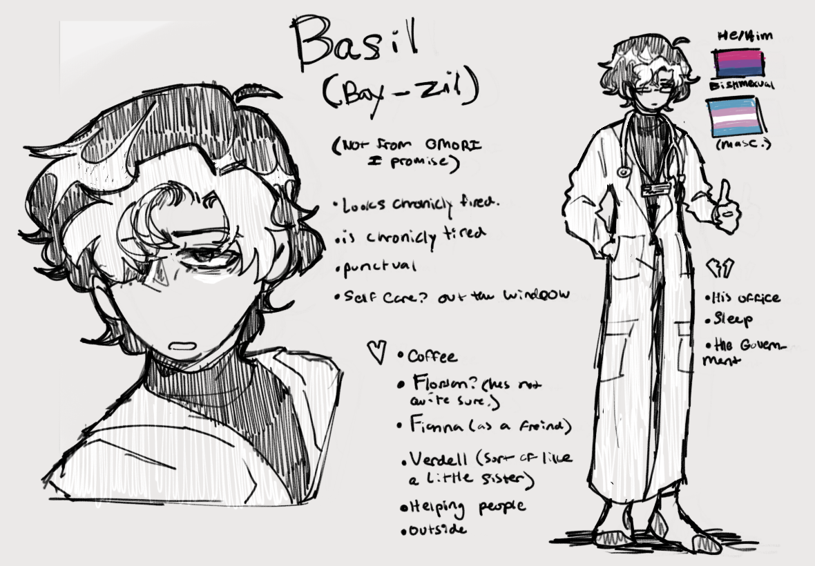 Basil OC ref sheet - ibisPaint