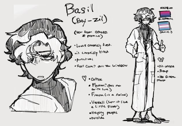Basil OC ref sheet - ibisPaint