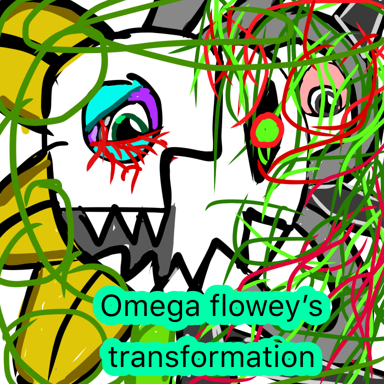 omega flowey’s transformation - ibisPaint