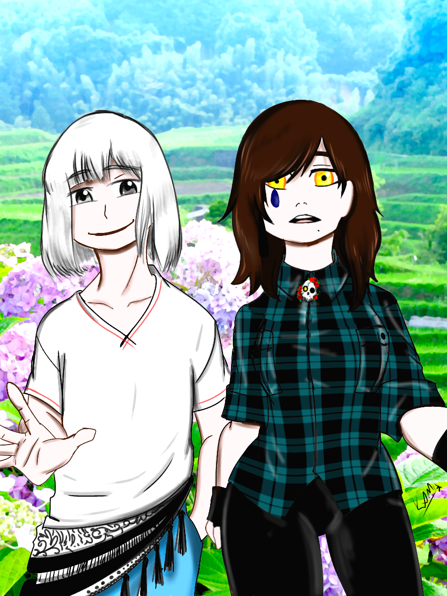 Miguel y Kami - ibisPaint