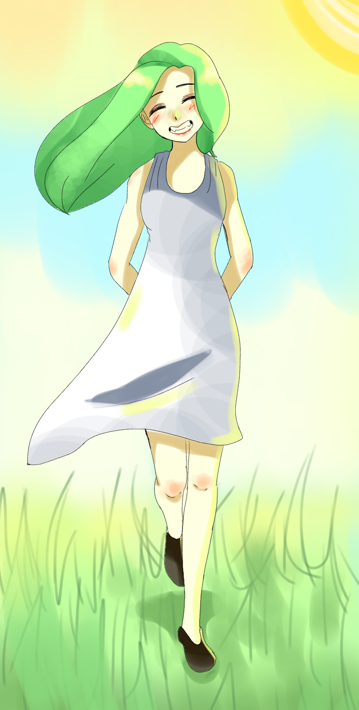 Just some green haired girl - ibisPaint