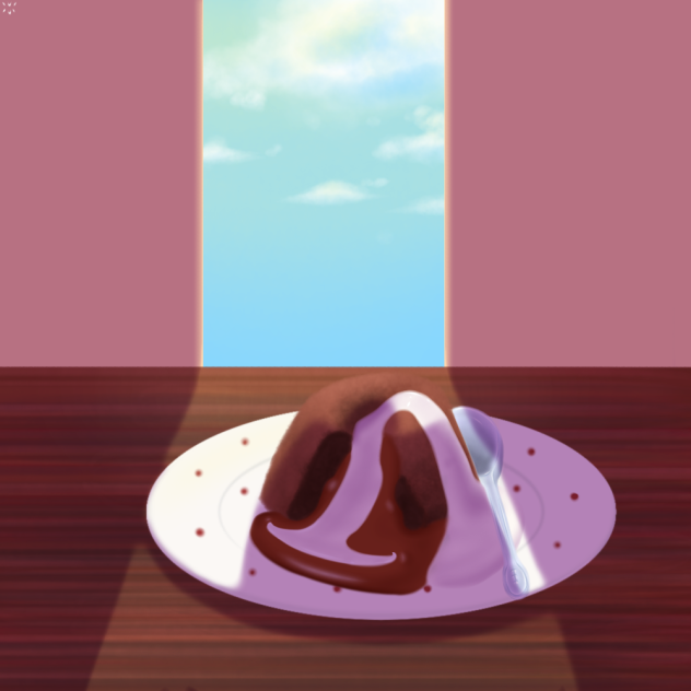 Chocolate molten cake - ibisPaint