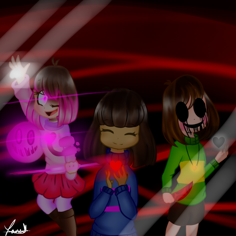 Speedpaint Betty, Chara, Frisk - ibisPaint