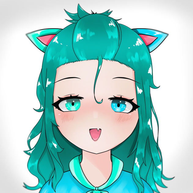 Turquoise cat - ibisPaint
