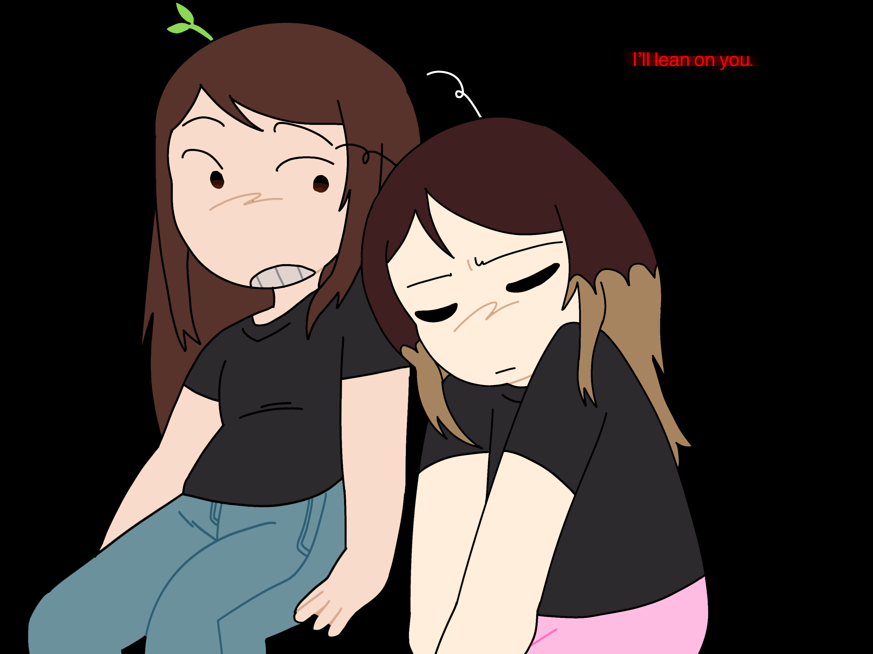 I’ll lean on you. - ibisPaint