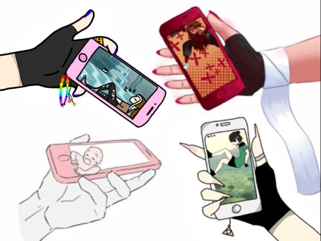 Phone collab with SimplySakura - ibisPaint