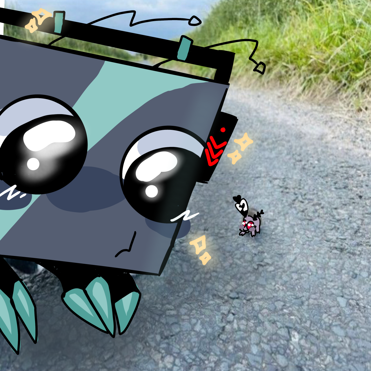 Vox looking at his tiny pookie - ibisPaint