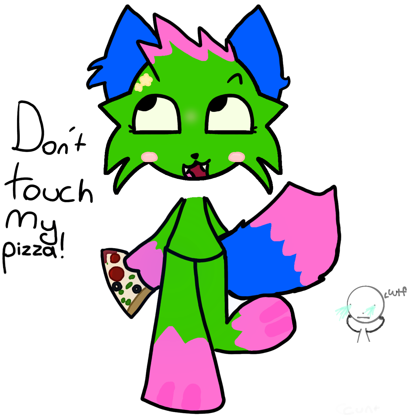 Don't Touch My Pizza! - ibisPaint