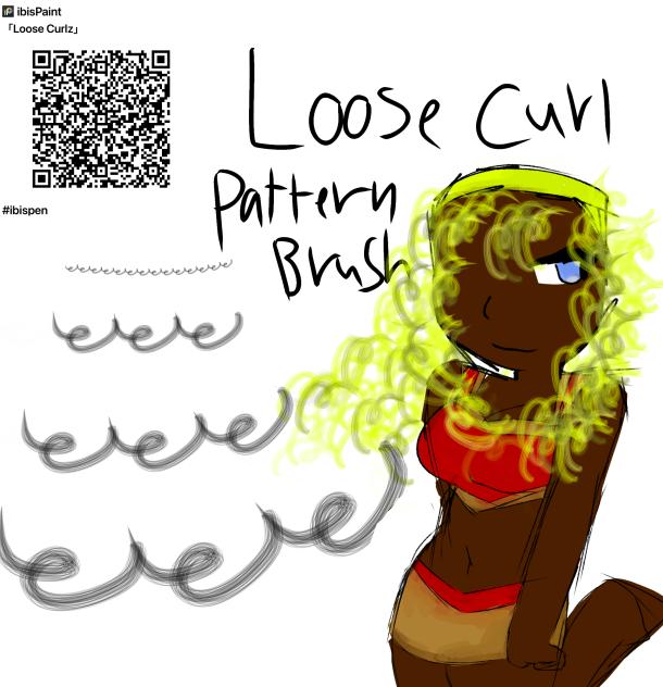 Loose curl pattern brush - ibisPaint