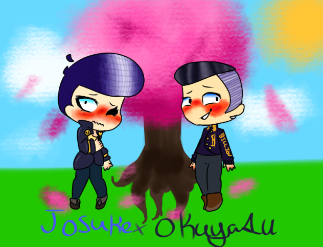 Josuke x Okuyasu - ibisPaint