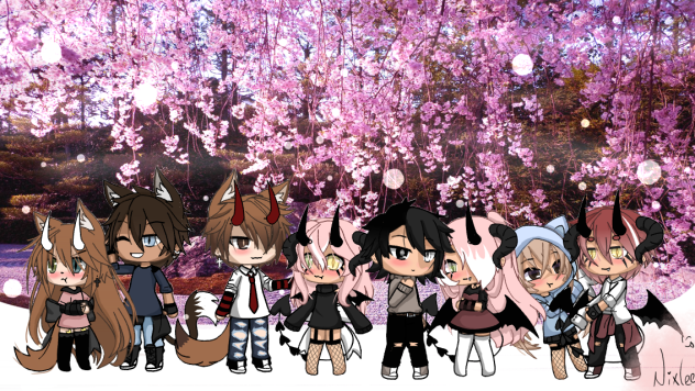 Channel banner with my OCs ʕ•ᴥ•ʔ - ibisPaint