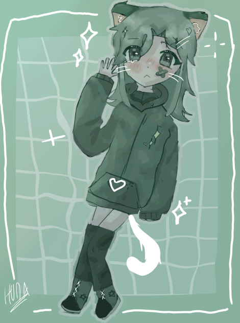 green girl ... - ibisPaint