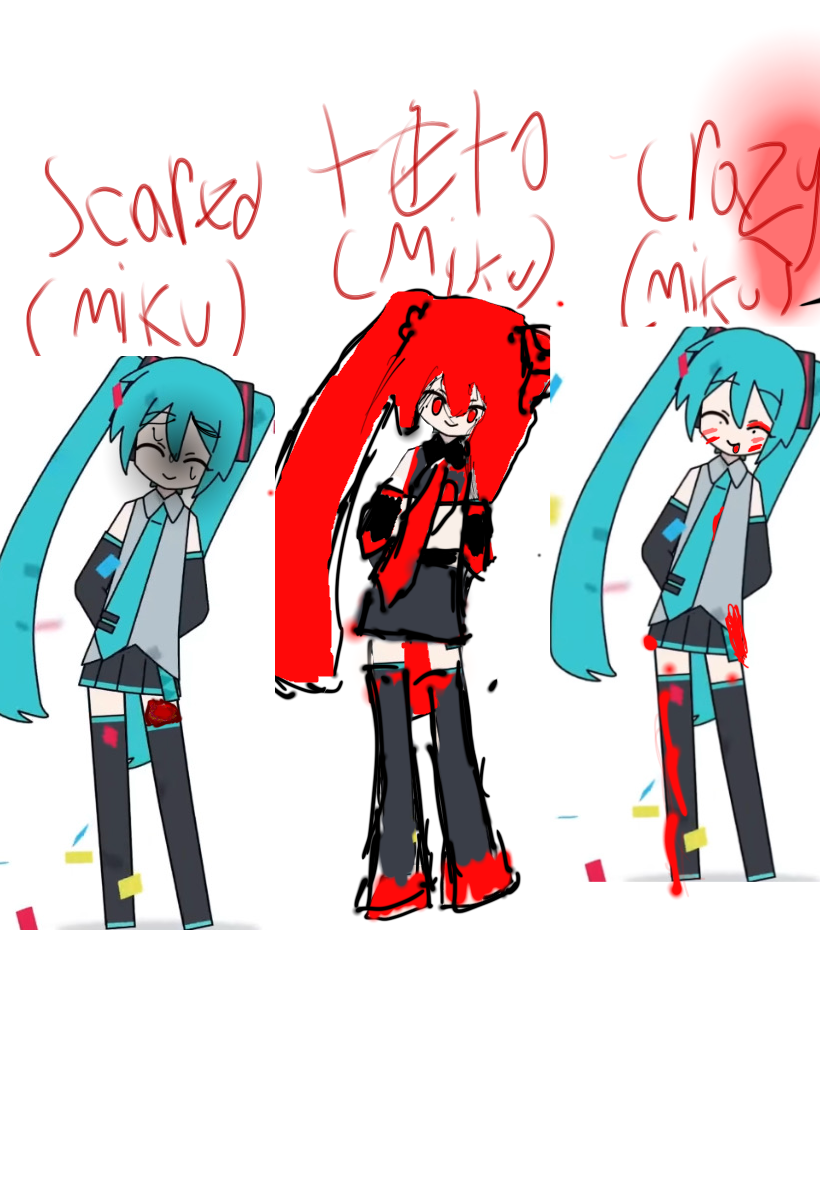 3 mikus - ibisPaint