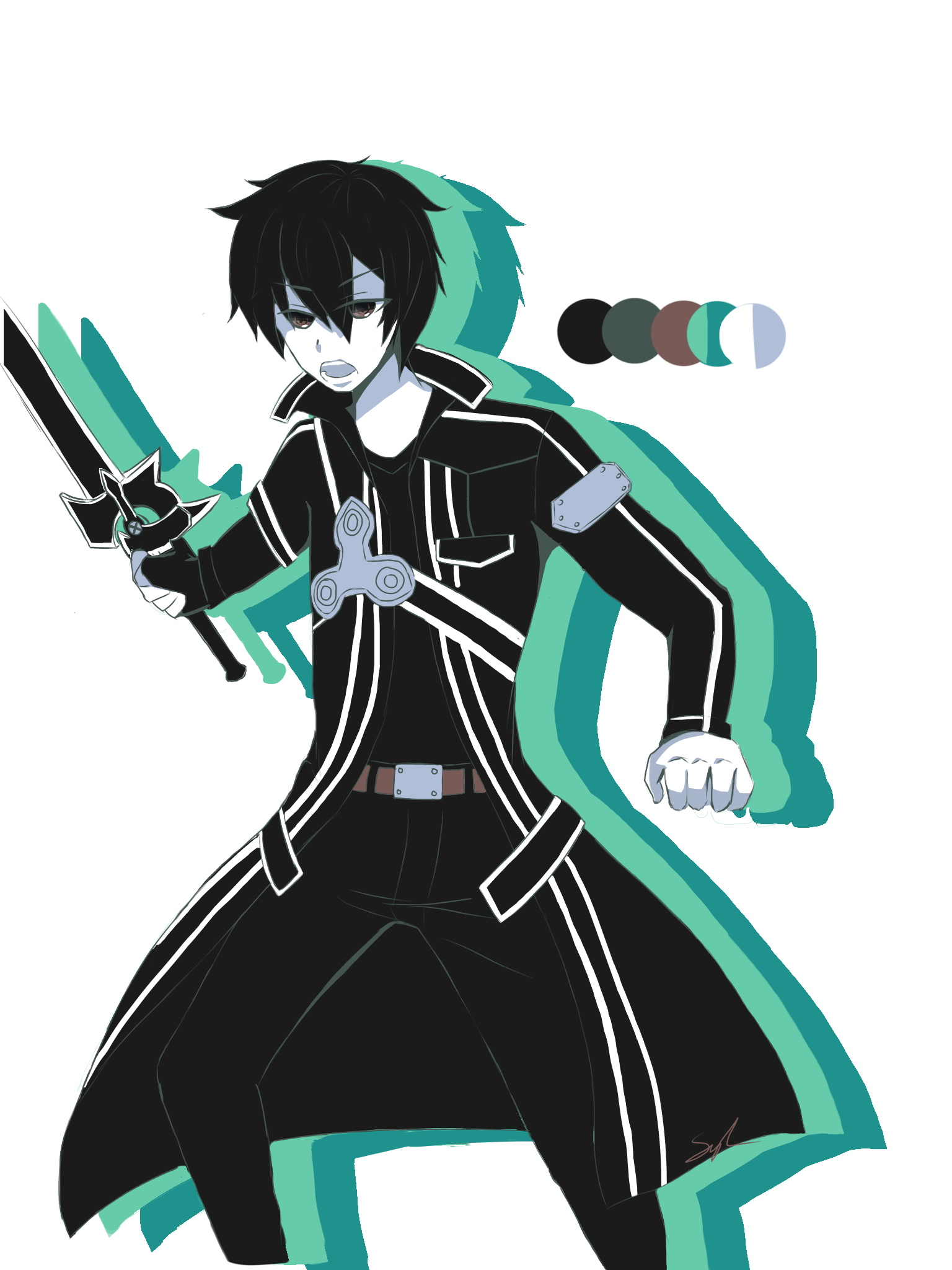 Kirito in 17 - ibisPaint