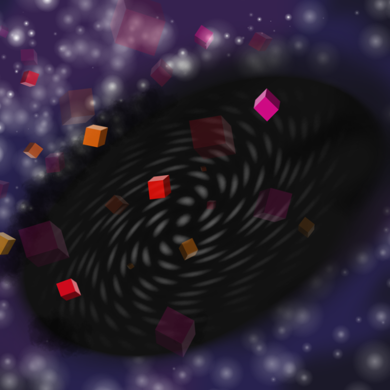 Cube & Blackhole - ibisPaint
