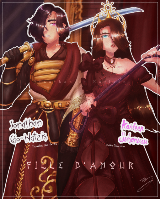 Jonathan et Karleen - Fille d'amour - ibisPaint