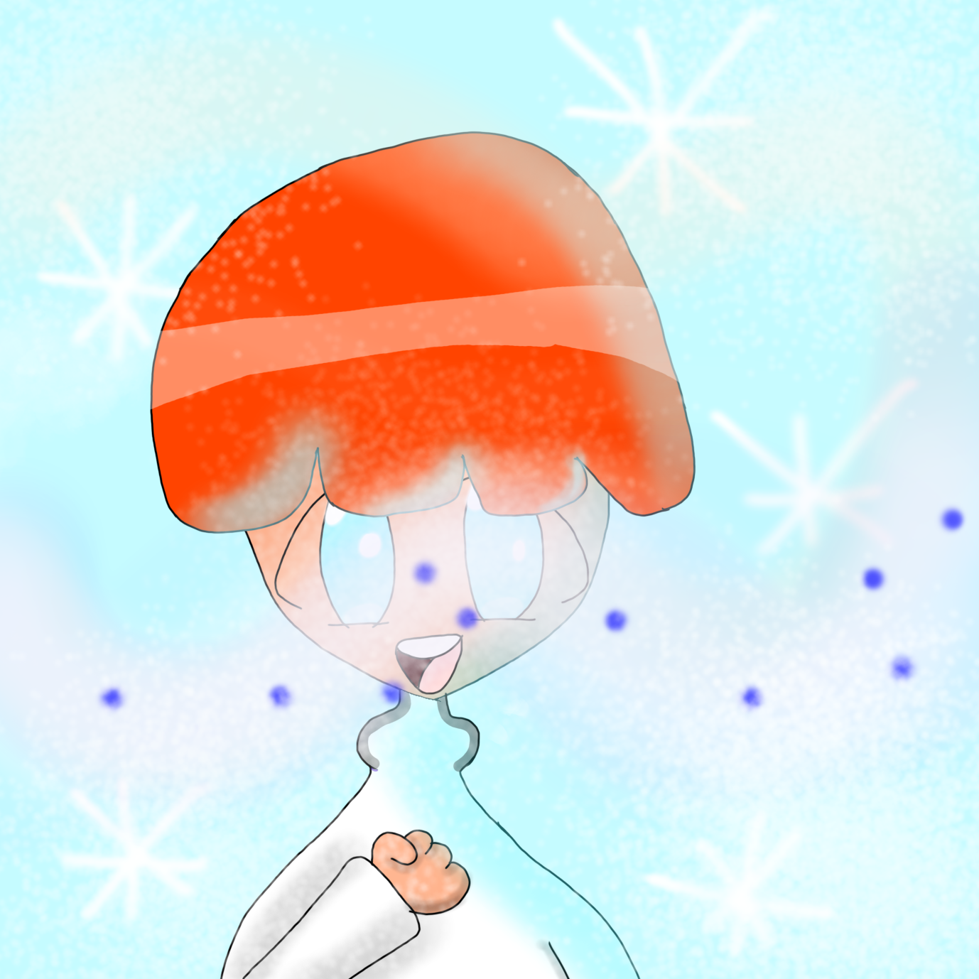Boy in the snow - ibisPaint
