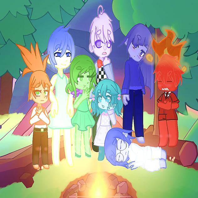 Inside out two camping trip - ibisPaint