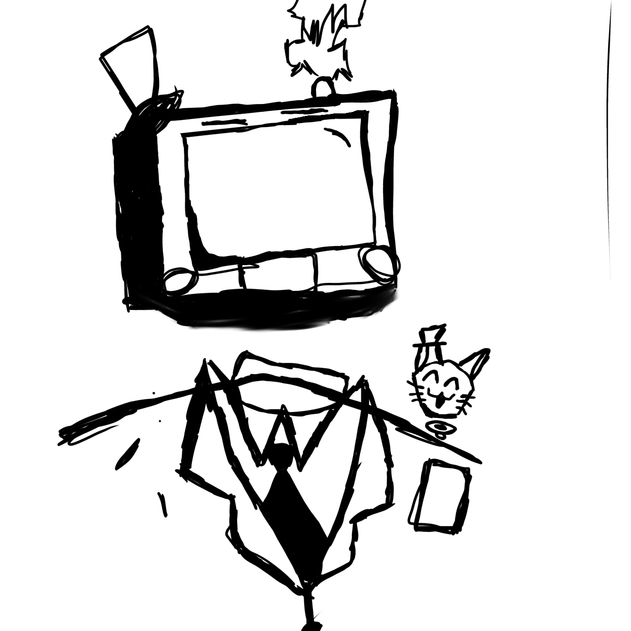 Tv head yippie - ibisPaint