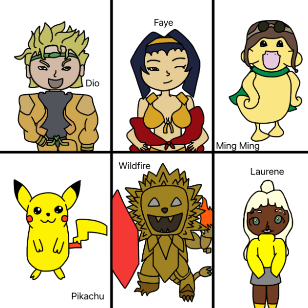 Yellow Characters - ibisPaint