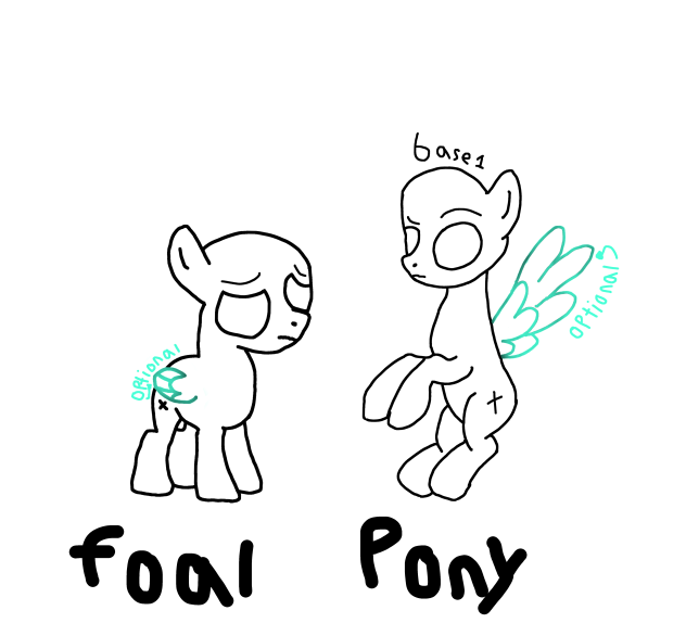 Made my own mlp base! Enjoy!! - ibisPaint