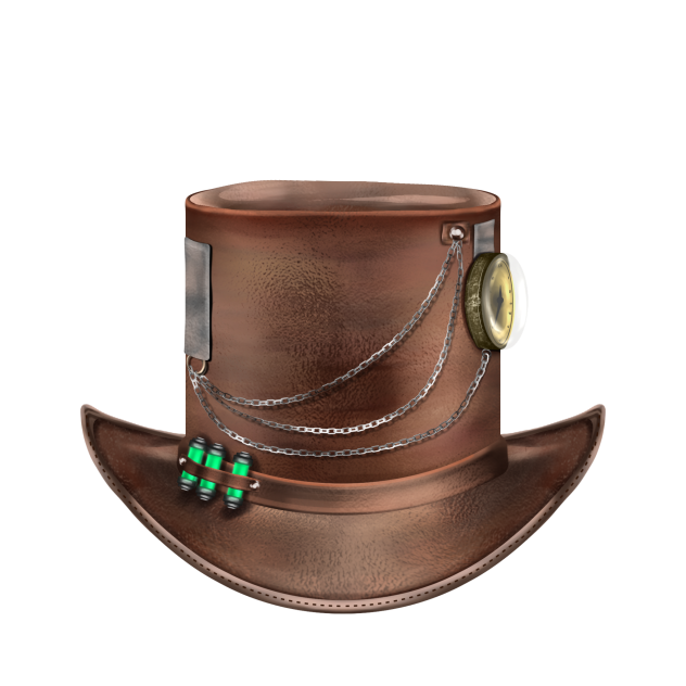 Steampunk Leather Hat - ibisPaint