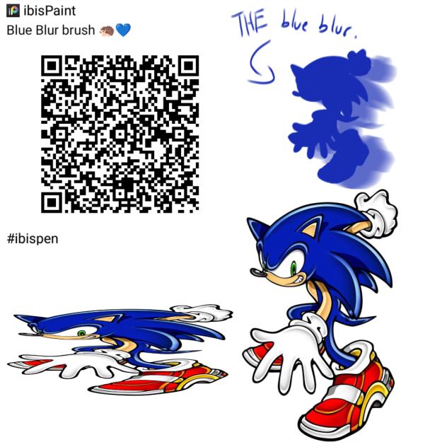 Blue Blur brush 🦔💙 - ibisPaint