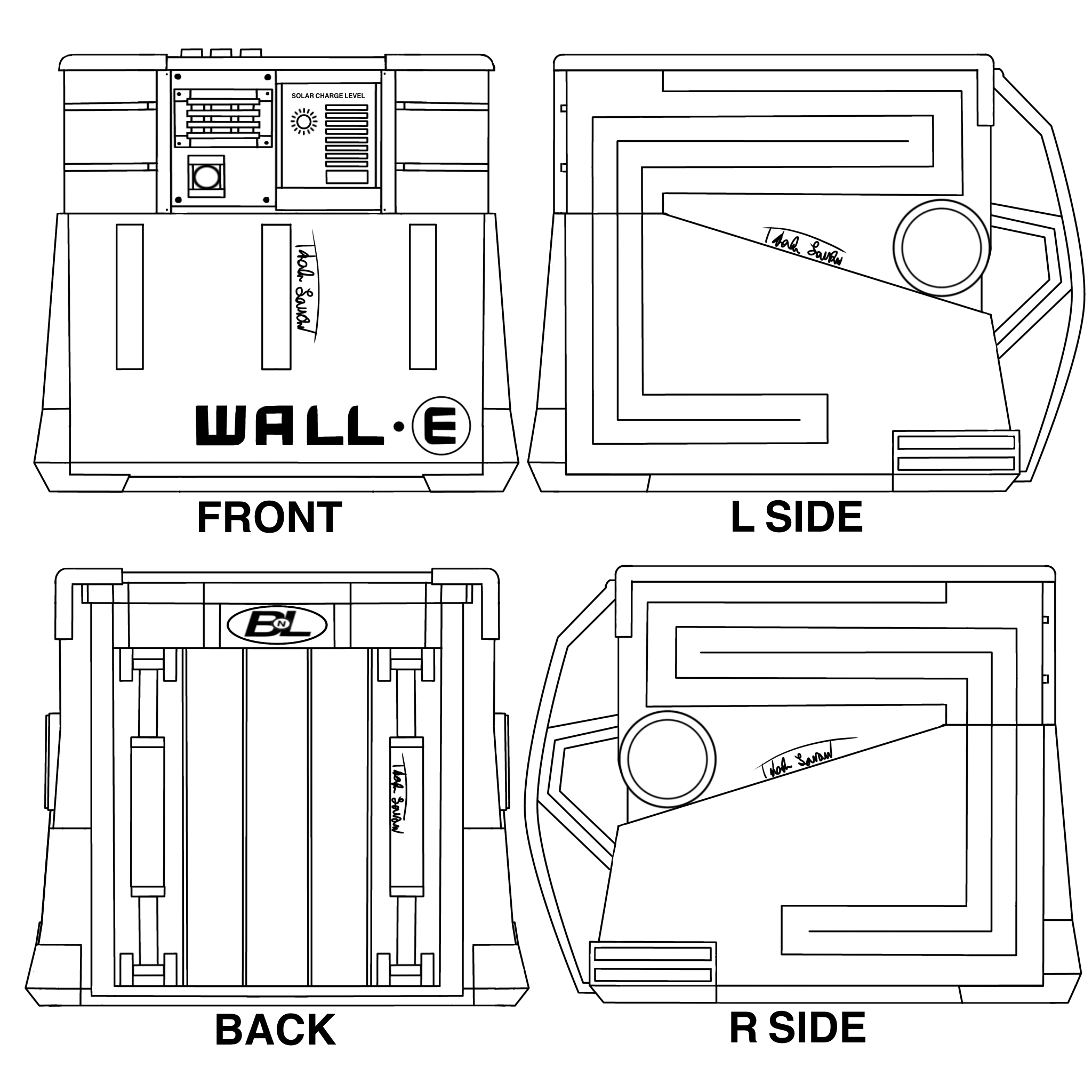WALL-E Reference Sheet - ibisPaint