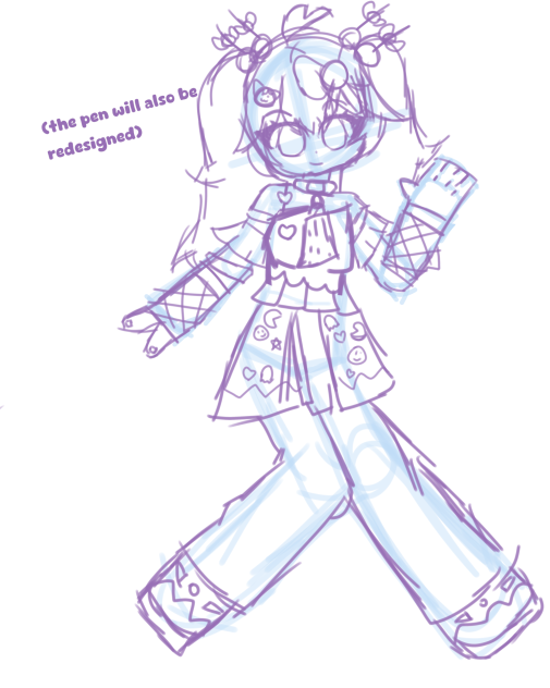 Randomperson11 redesigned oc! WIP - ibisPaint