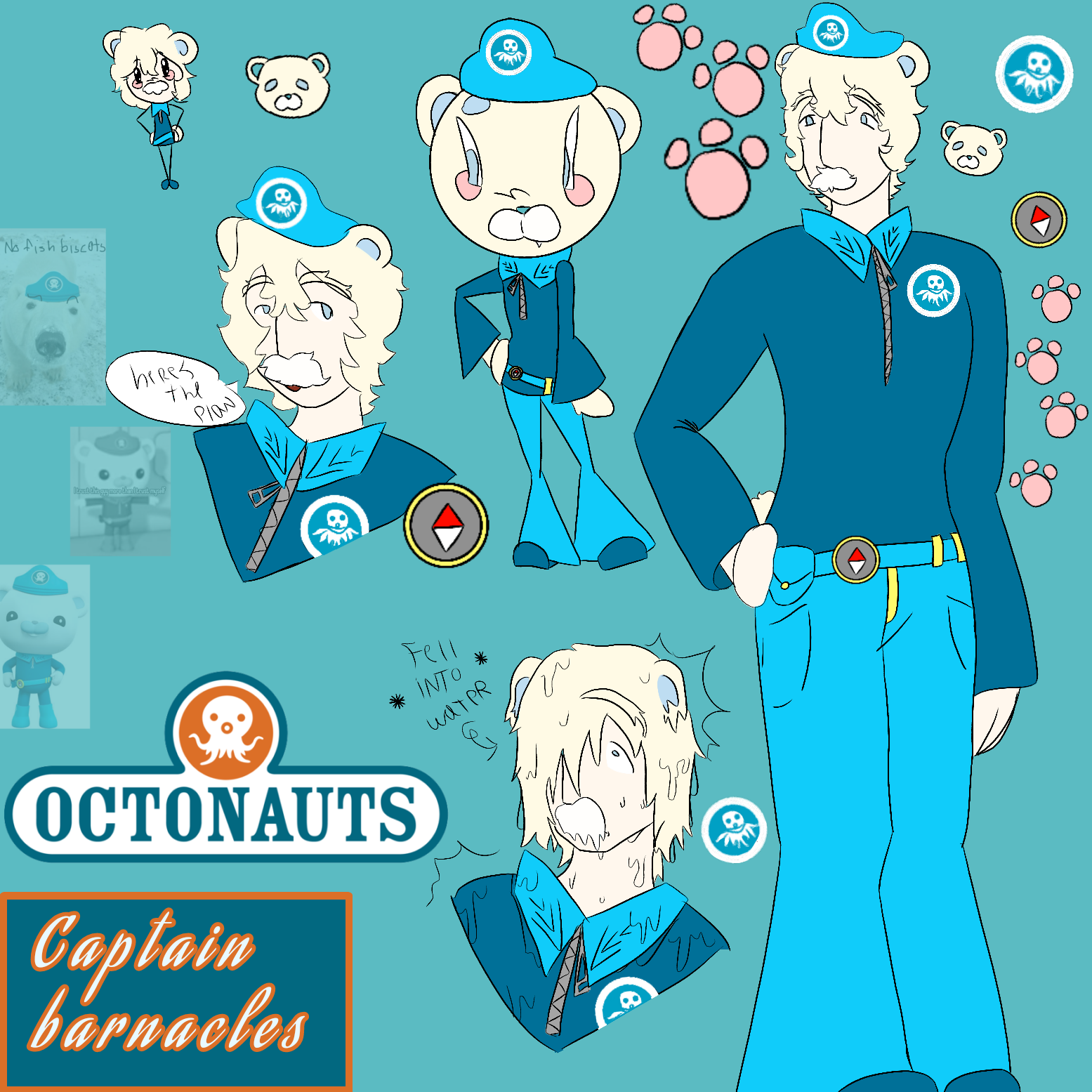 🔷🔹🔷🔹🔷 {Captain barnacles 🐻‍ ️🩵}🔷🔹🔷🔹🔷 - ibisPaint