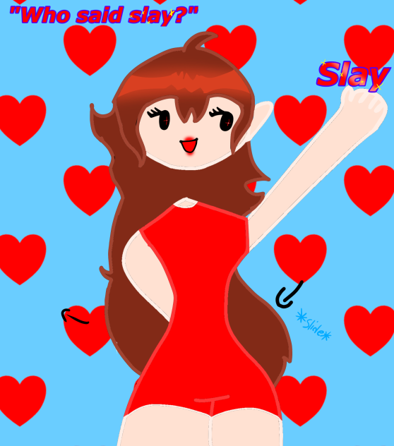 who said slay (fnf gf fanart) - ibisPaint