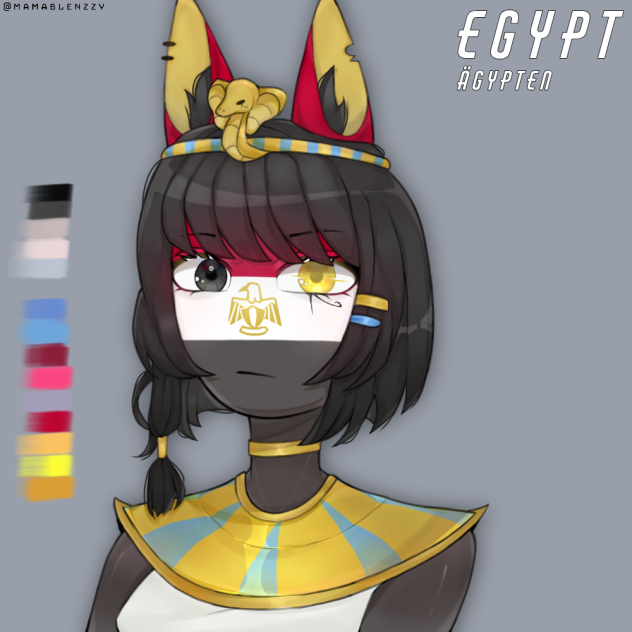 Egypt (Female) - Countryhumans - ibisPaint
