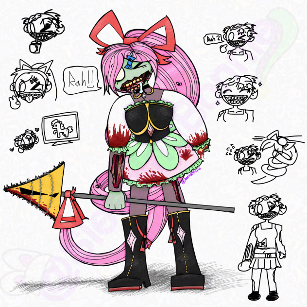 Zombie magical girl!!!!! - ibisPaint