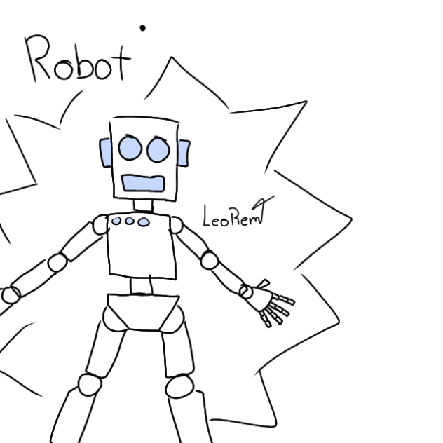 Robot animation practice - ibisPaint