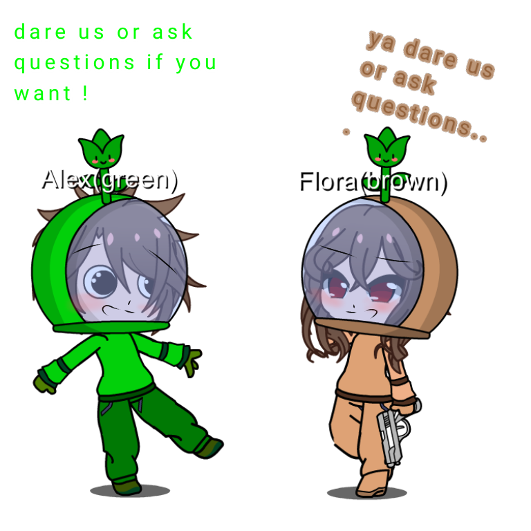 ask questions or dare flora or alex - ibisPaint
